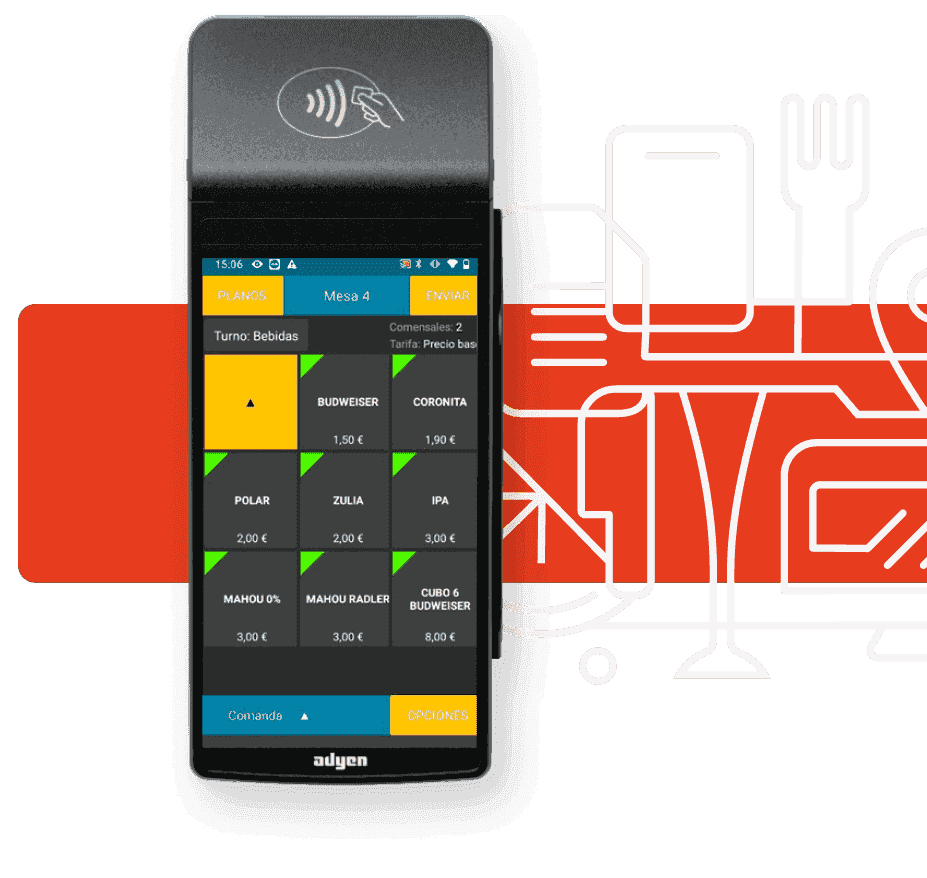 Comandero con pago integrado | Tipsi Go